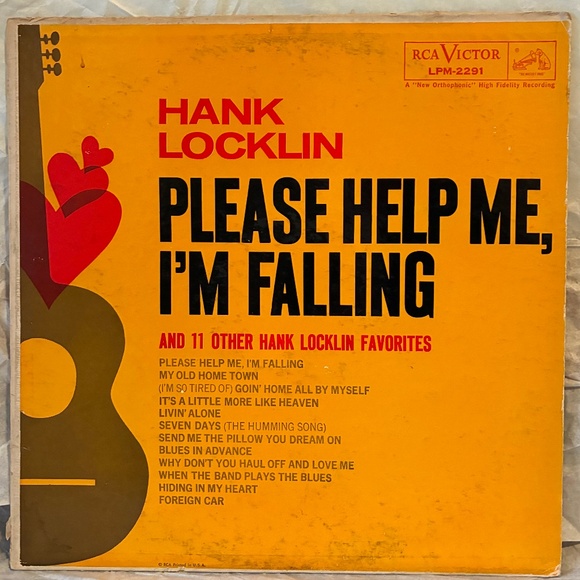 HANK LOCKLIN | Media | 96 Us Lp Hank Locklin Please Help Me Im Falling ...